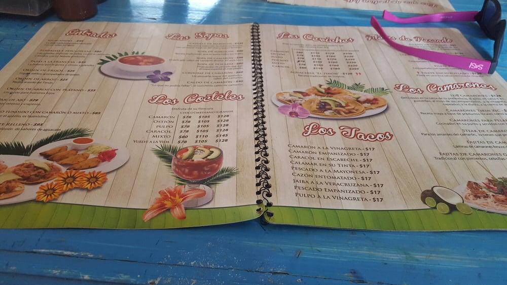 Carta del restaurante El Timón del Cancún | Avenida Chichén Itzá ...