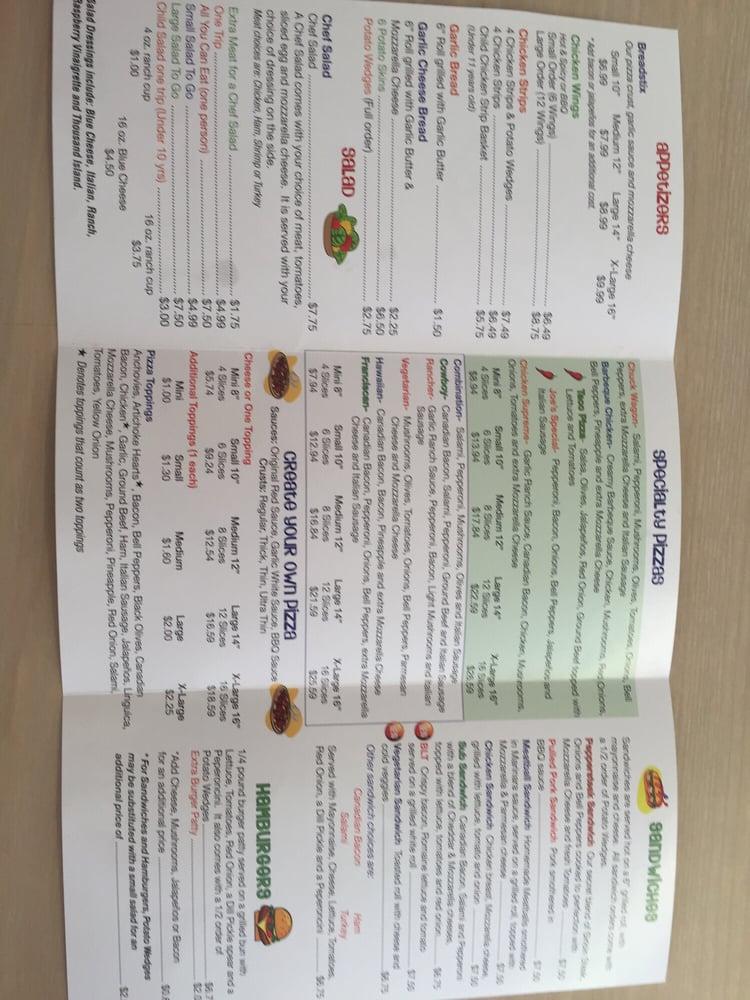 Menu at Pizza Round-Up Marysville pizzeria, Marysville, Covillaud St