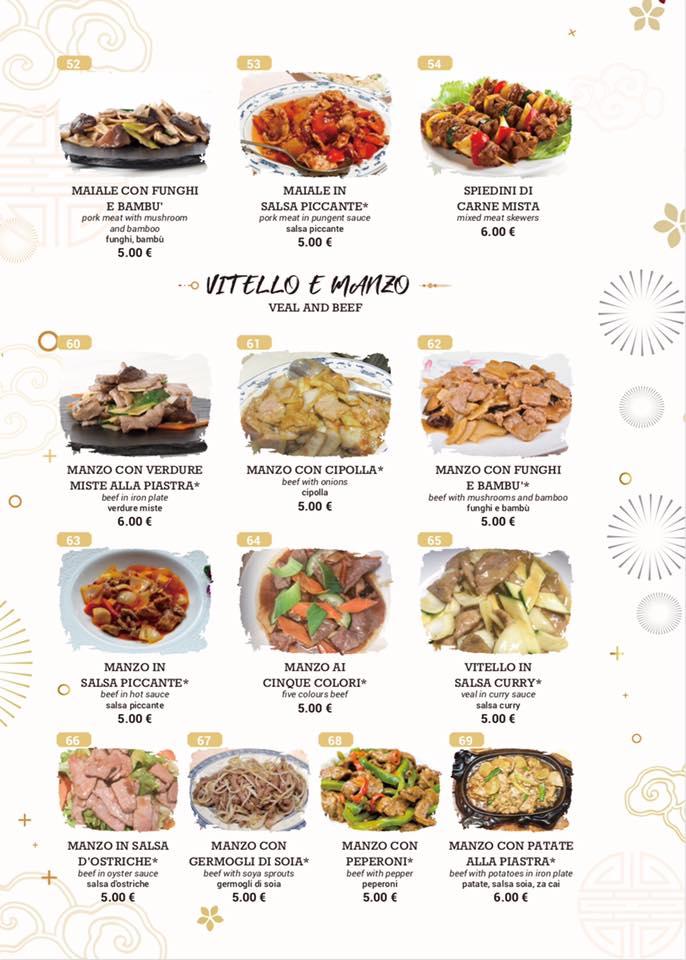 Menu da La Fortuna ristorante, Livorno