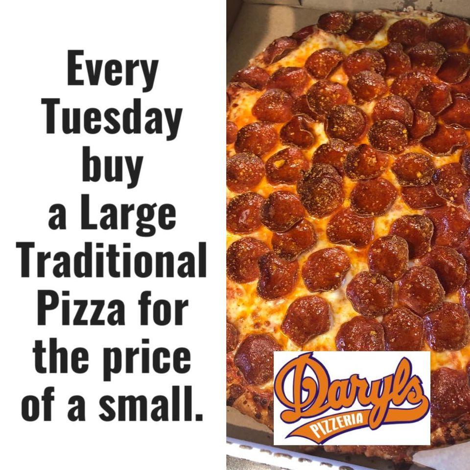 Menu at Daryl's Pizzeria, Perry