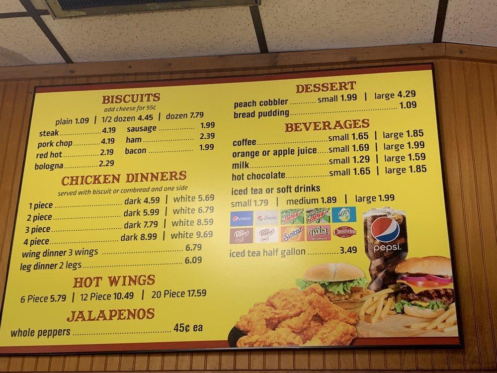 Carta del restaurante Dallas Famous Chicken n' Biscuits, Apex