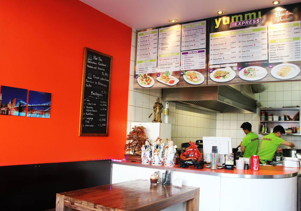 Menu at Yummi Express restaurant, Frankfurt