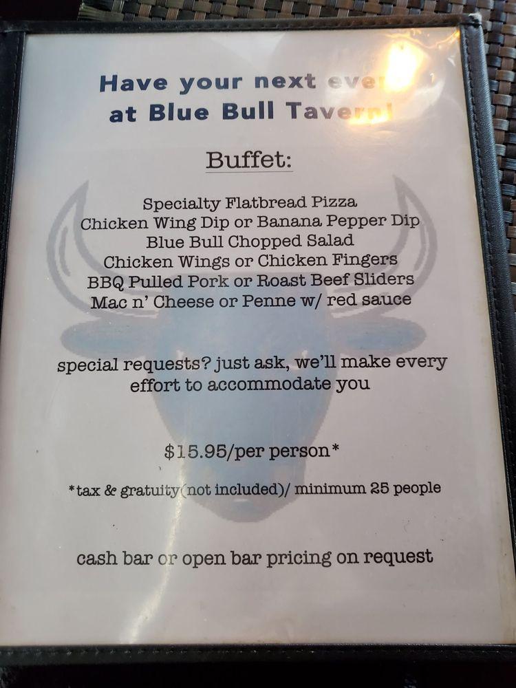 Menu at Blue Bull Tavern pub & bar, Amherst
