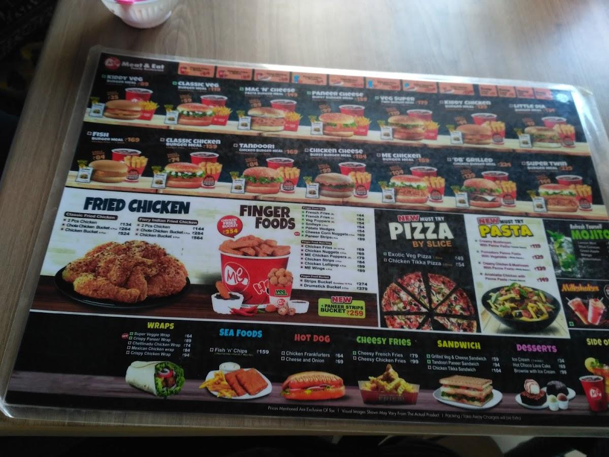 Menu at Meat and Eat - VIT Katpadi, Vellore, Vellore, No-603/1A2 VIT ...