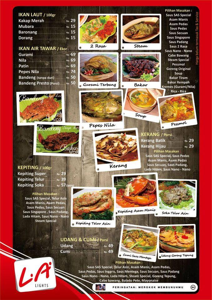 Menu at SAS Cafe N Resto, Surabaya, Jl. Bhaskara Sawah No.30