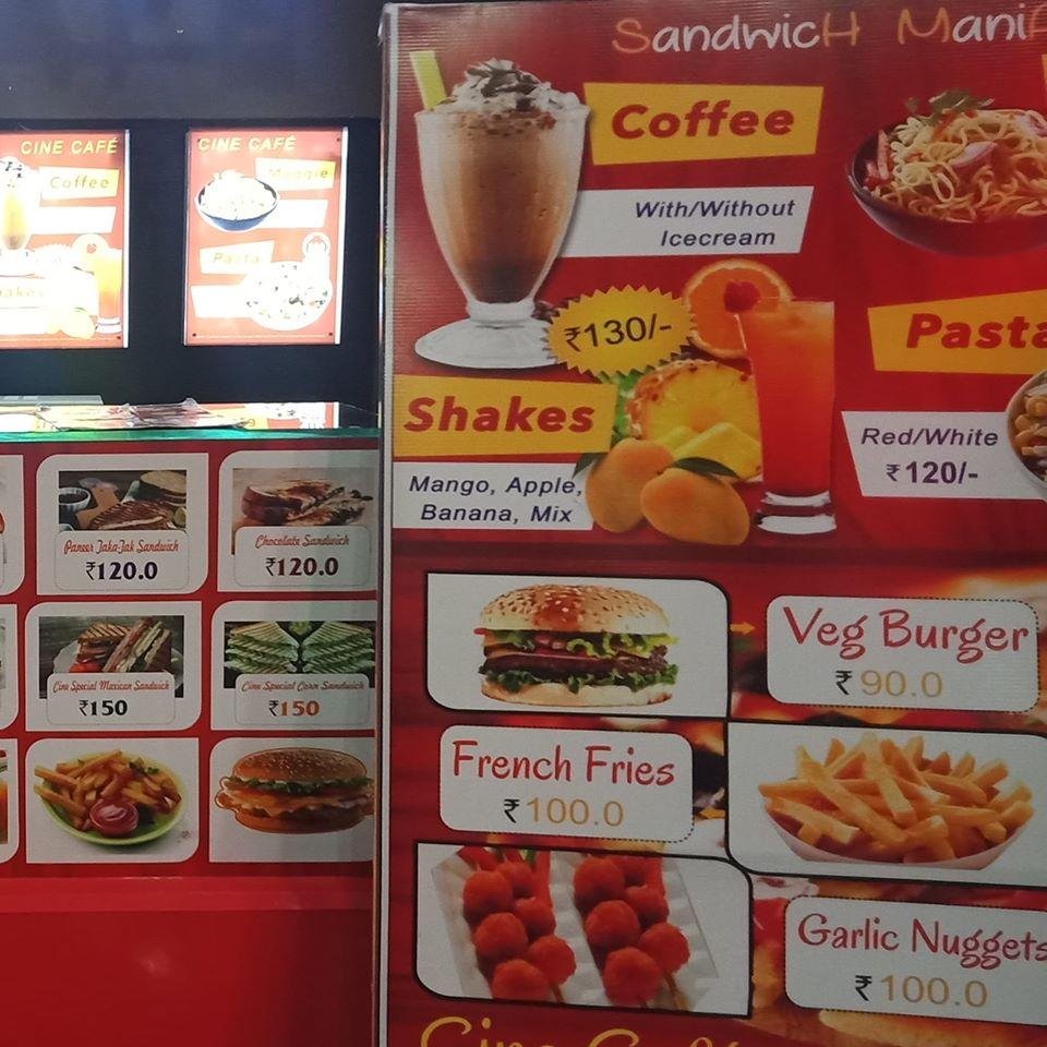 Menu at Sandwich Mania, Bhilai, Nehru Nagar