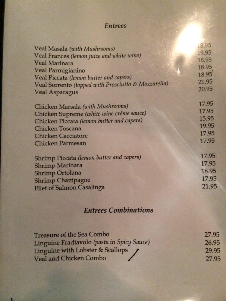 Menu at Frenchies restaurant, Houston