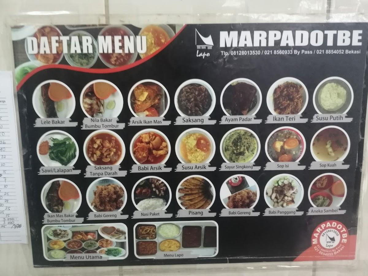 Carta del restaurante Lapo Marpadotbe, Yakarta, Jl. Jenderal Ahmad Yani ...