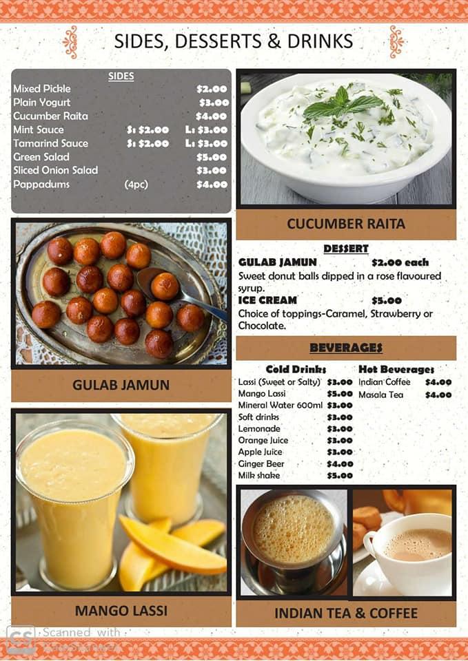Menu at Spice Heaven Kebab and Curry House restaurant, Mount Isa