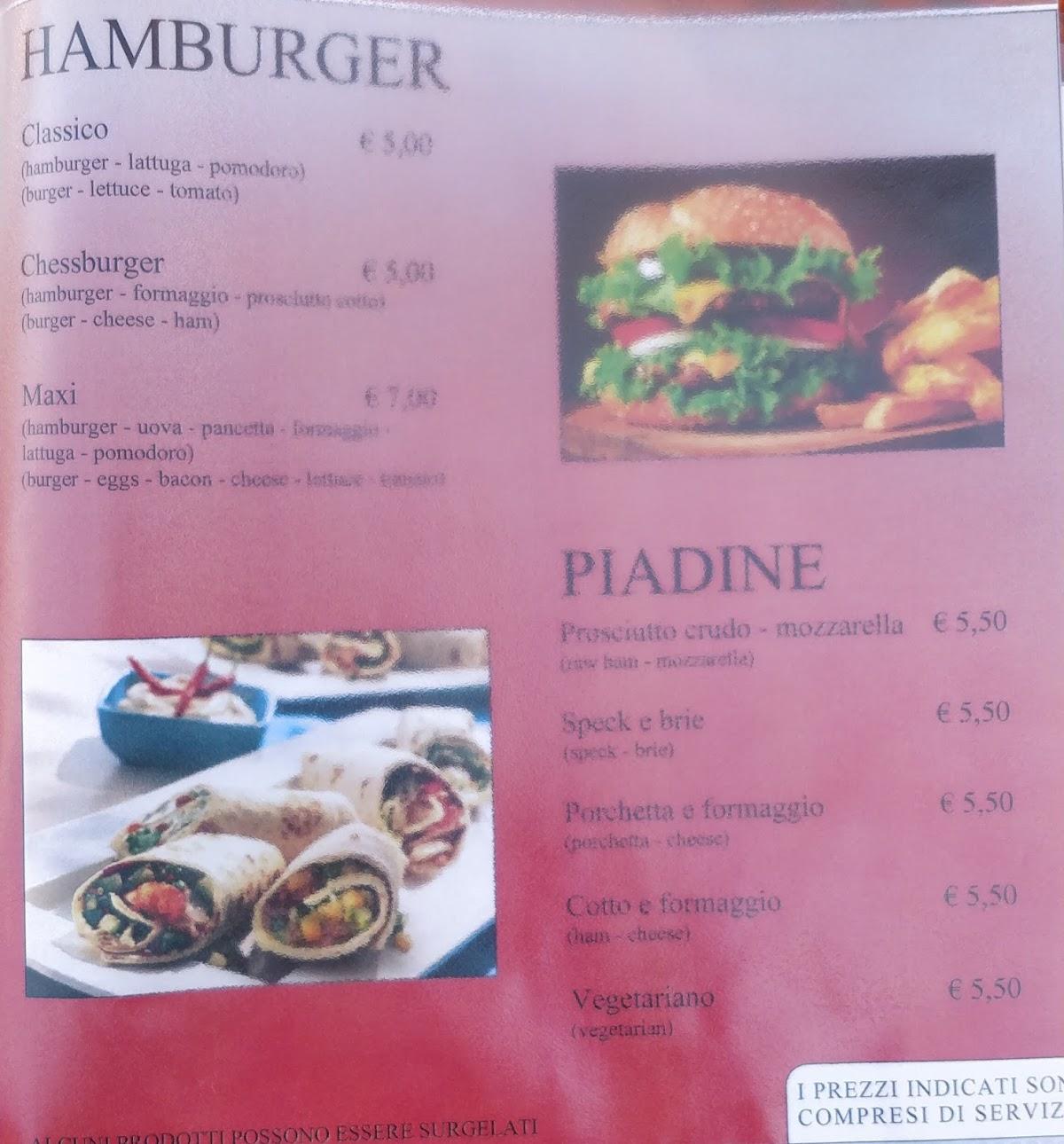 Carta de THAI RESTAURANT/ SNACK, Caorle