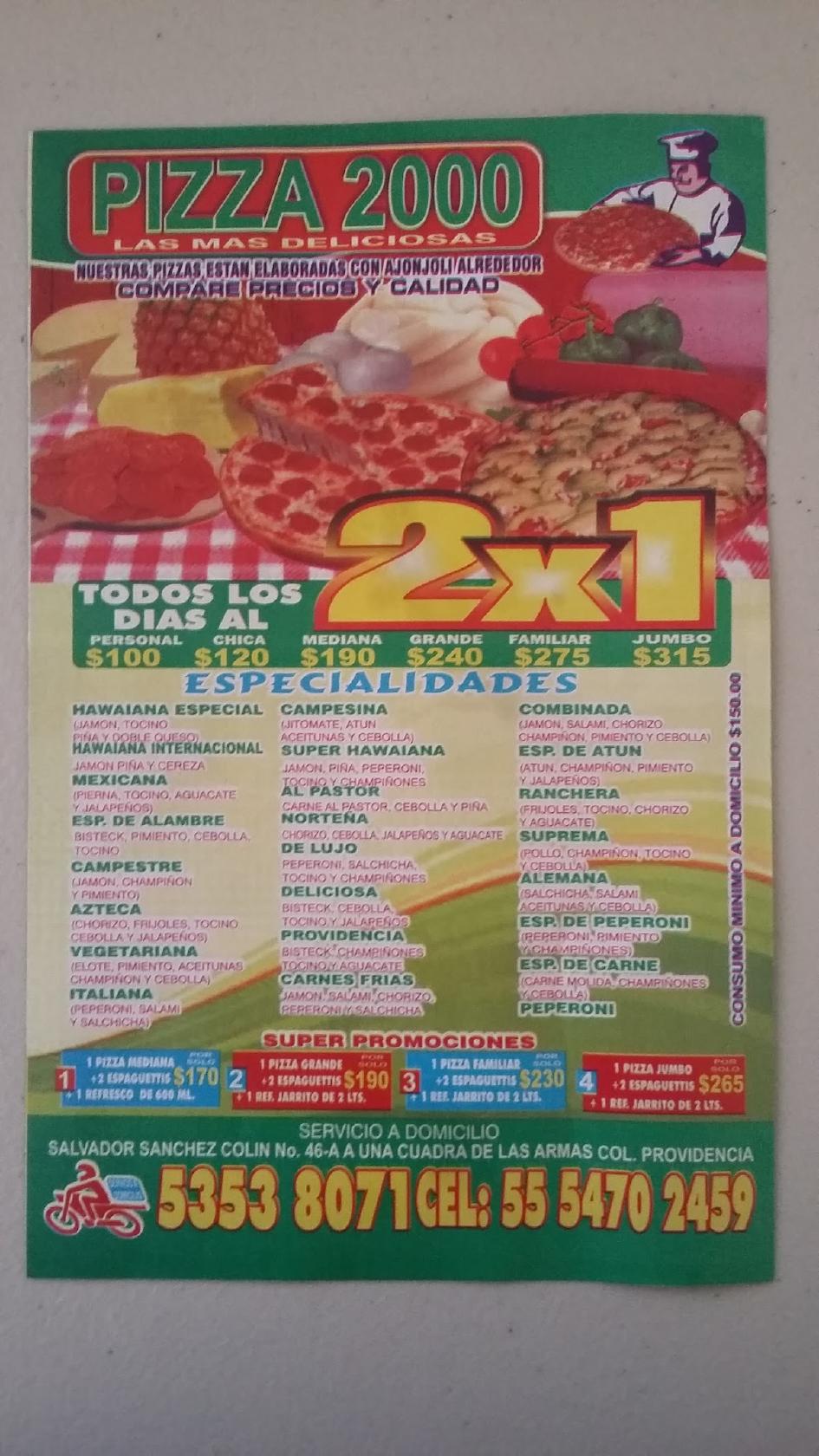 Pizza 2000 restaurant, Mexico City - Restaurant reviews