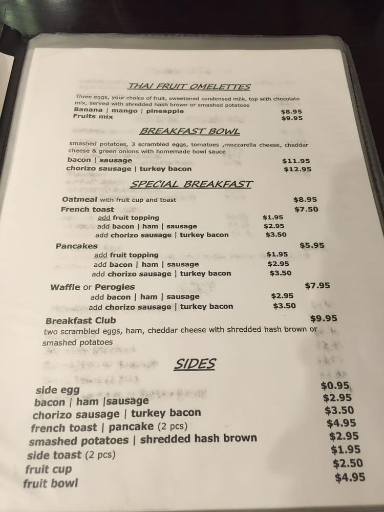 Menu at 506 All Day Grill restaurant, Whitehorse