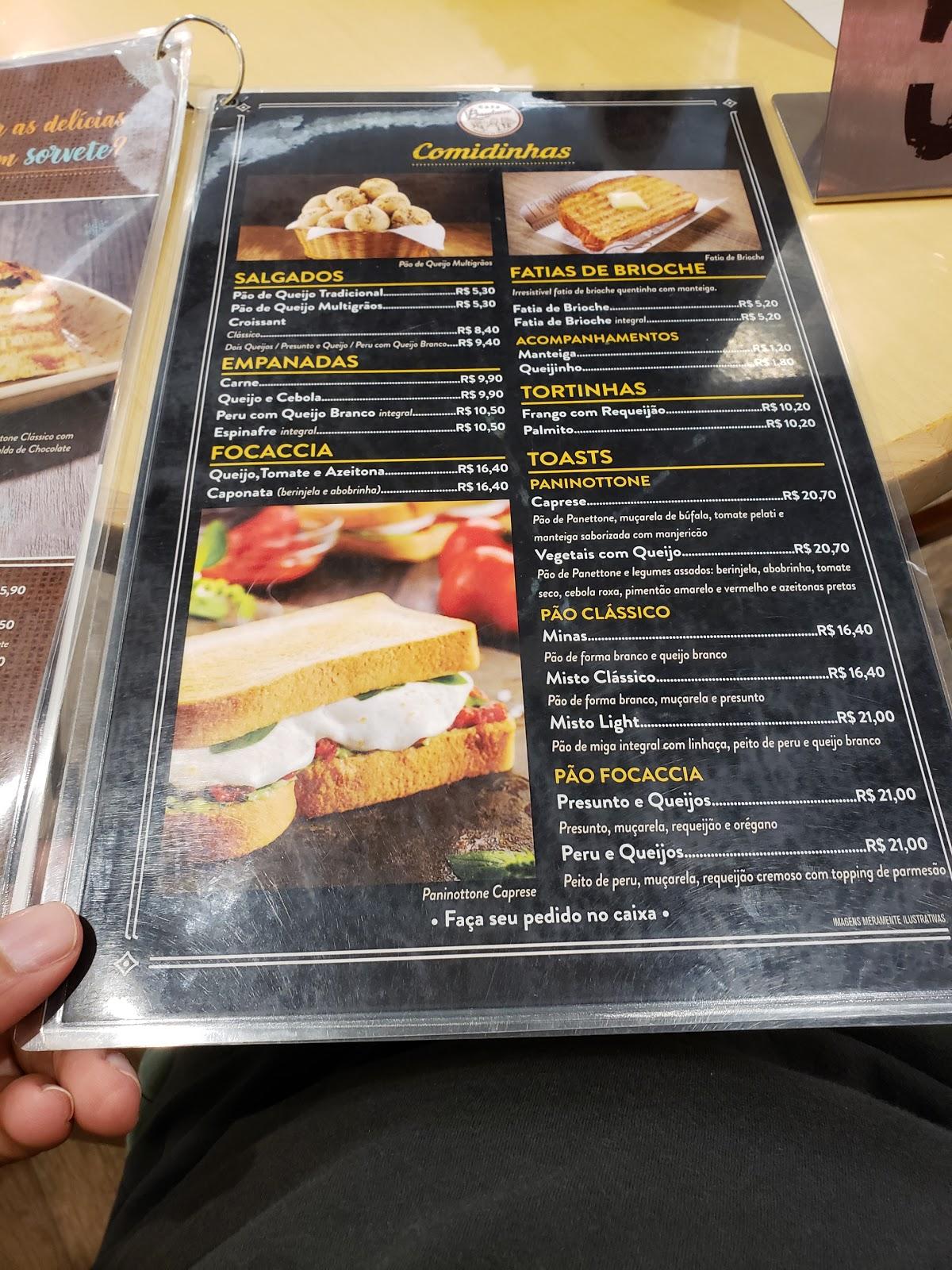 Menu at Casa Bauducco cafe, Londrina, Rod. Celso Garcia Cid, 377