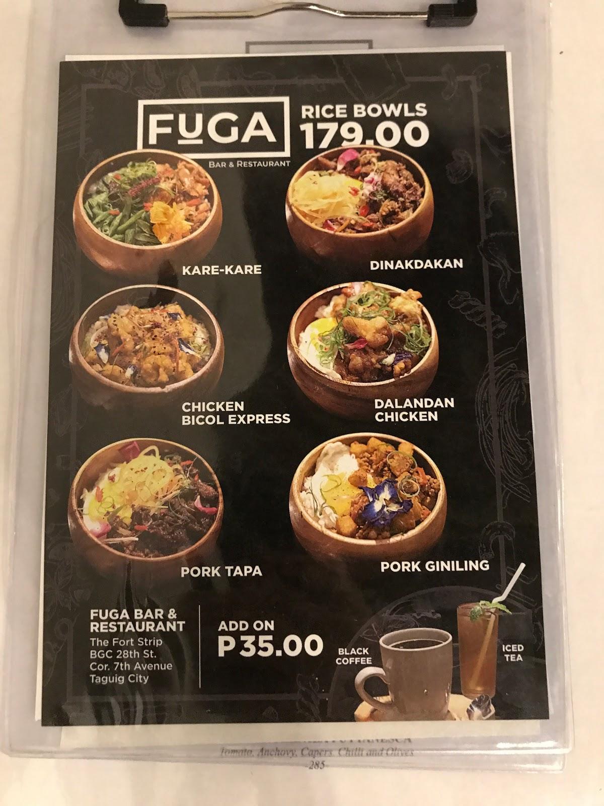 Carta de Fuga Bar and Restaurant, Taguig