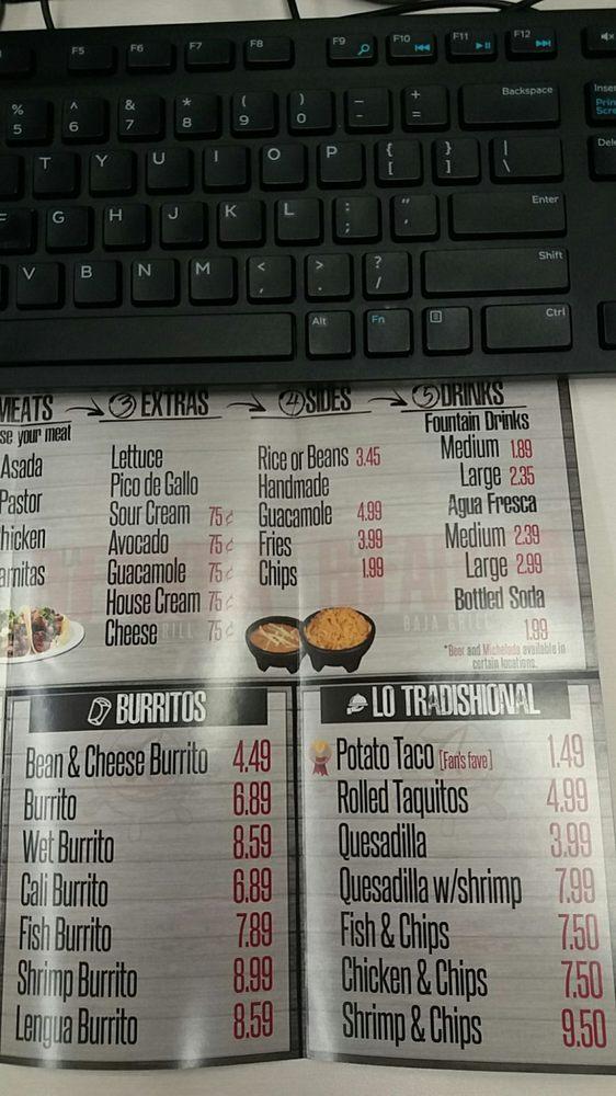 Menu at La Bufadora Baja Grill Murrieta restaurant, Murrieta