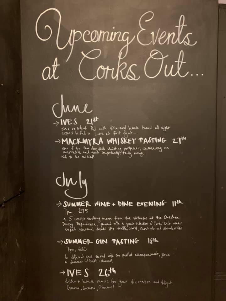 Menu at Corks Out Stockton Heath pub & bar, Warrington