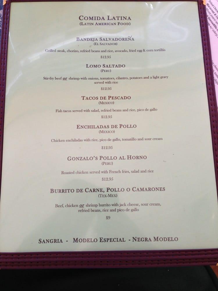 Menu at American Cafe, Glen Cove