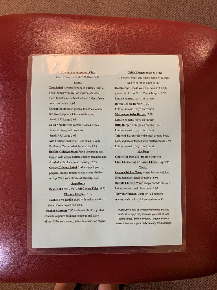 Carta del restaurante The Grille, Montgomery