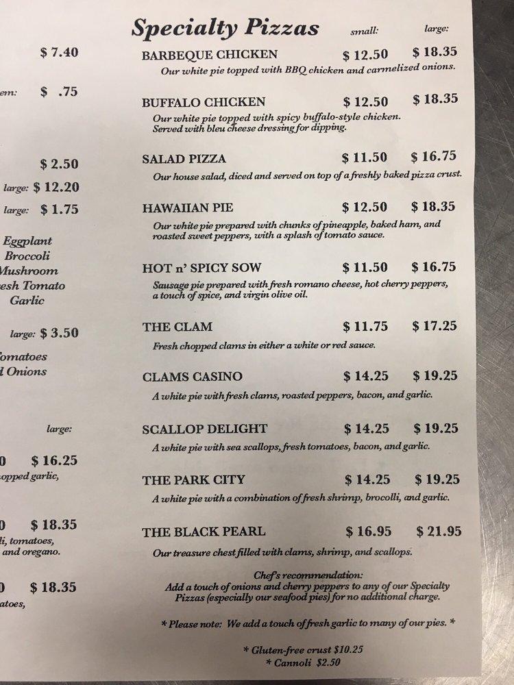 Menu at Nauti Dolphin pizzeria, Fairfield, 195 Unquowa Rd