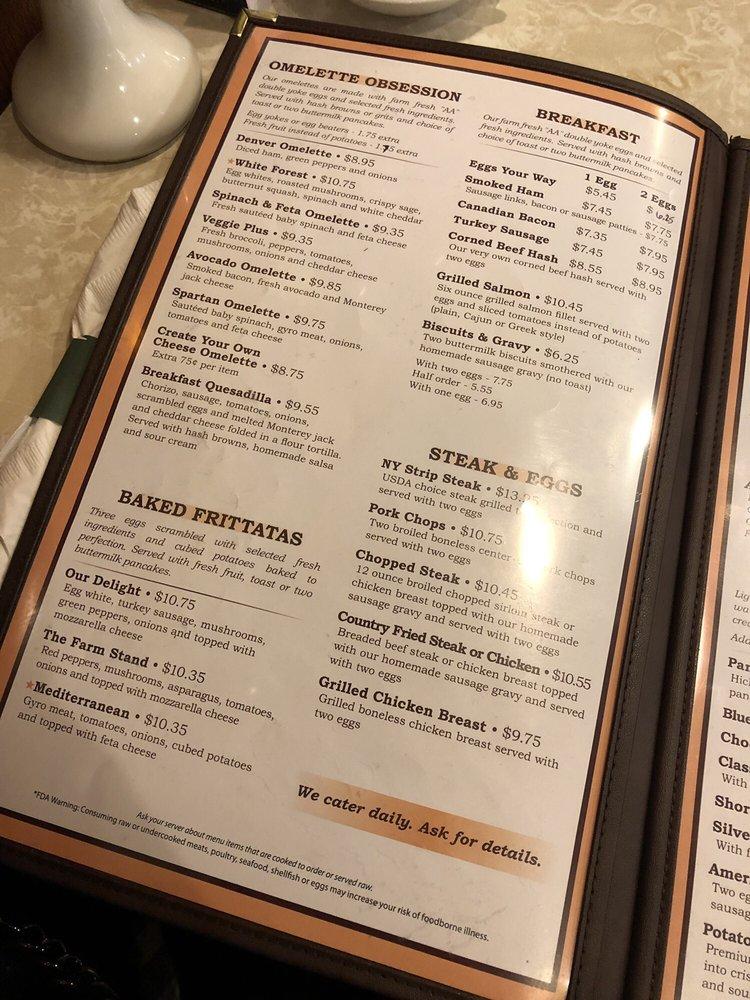 Menu at Café Meli restaurant, Portage, Portage Rd