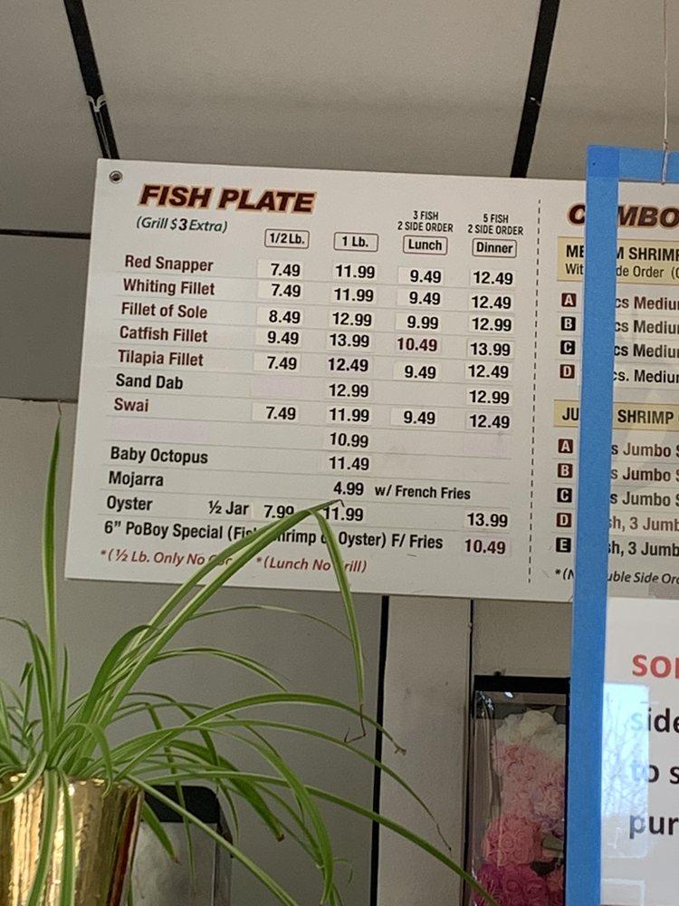 Menu at Big Fish Market restaurant, Moreno Valley