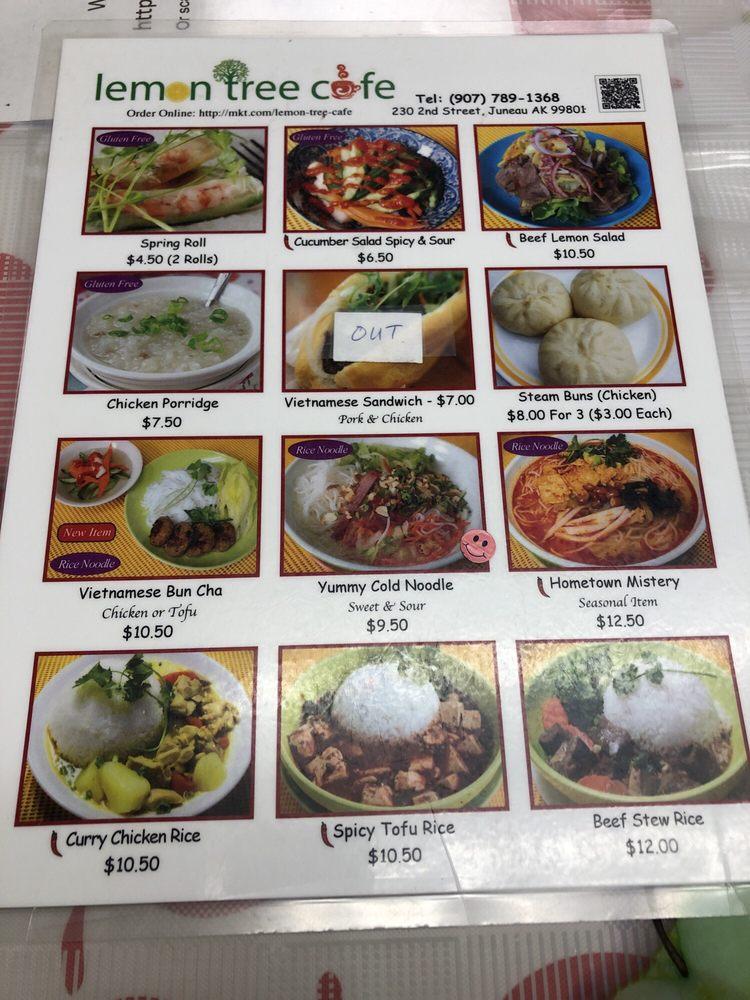 Menu at Lemon Tree Café cafe, Juneau