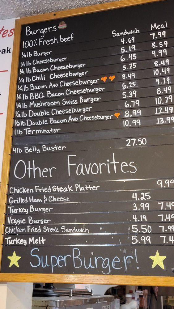 Carta del restaurante The Original Super Burger Willis, Willis