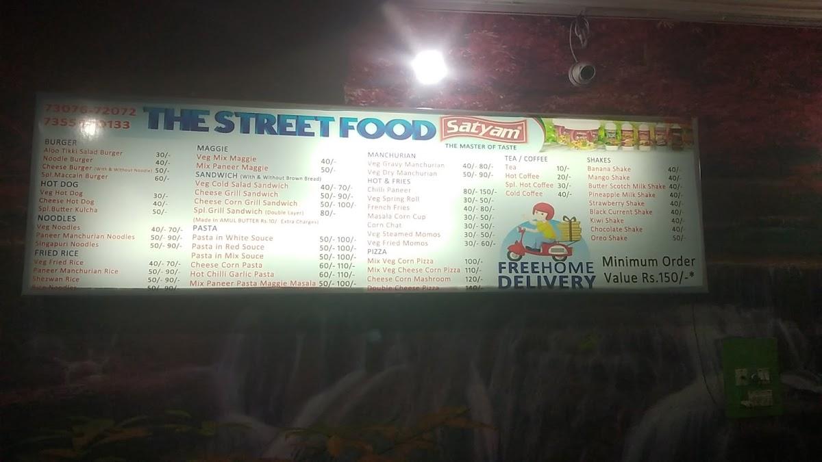 Menu at The Street Food, Bathinda
