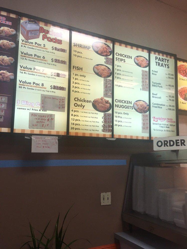 Menu at Louisiana Fried Chicken/Chinese food fast food, Downey