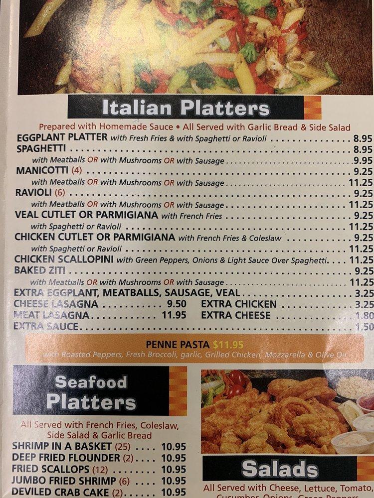 Menu at Mario Brothers Pizza pizzeria, Philadelphia