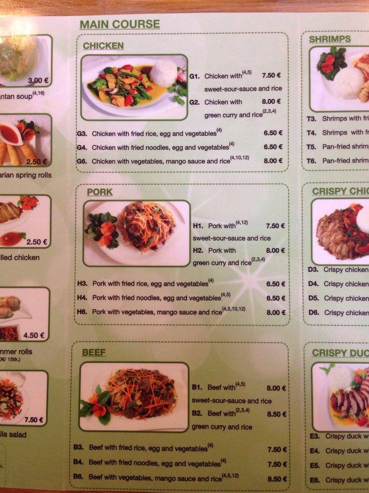 Menu at Lila South Vietnamese Restaurant, Kaiserslautern