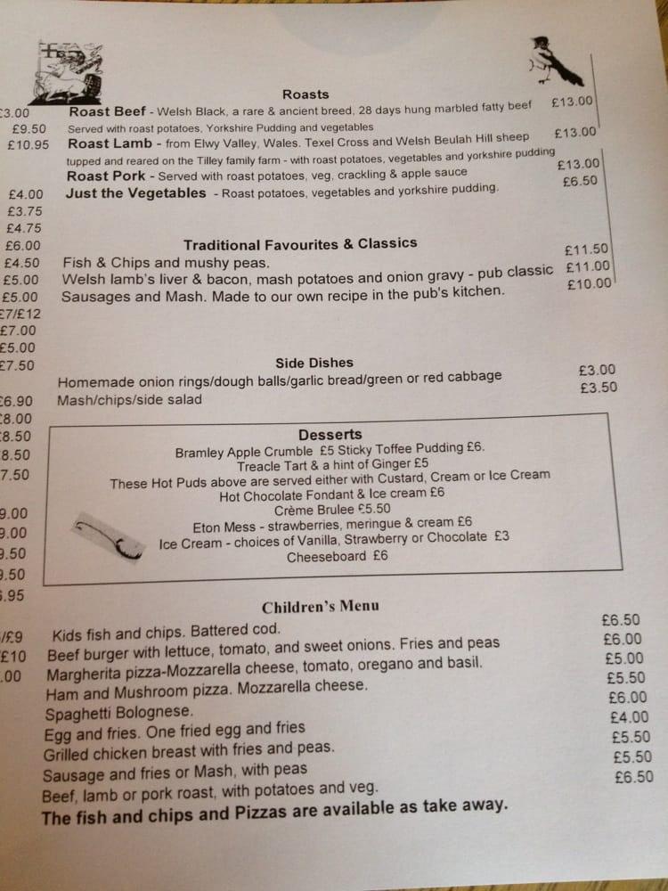 Menu at The Harte & Magpies pub & bar, Amersham