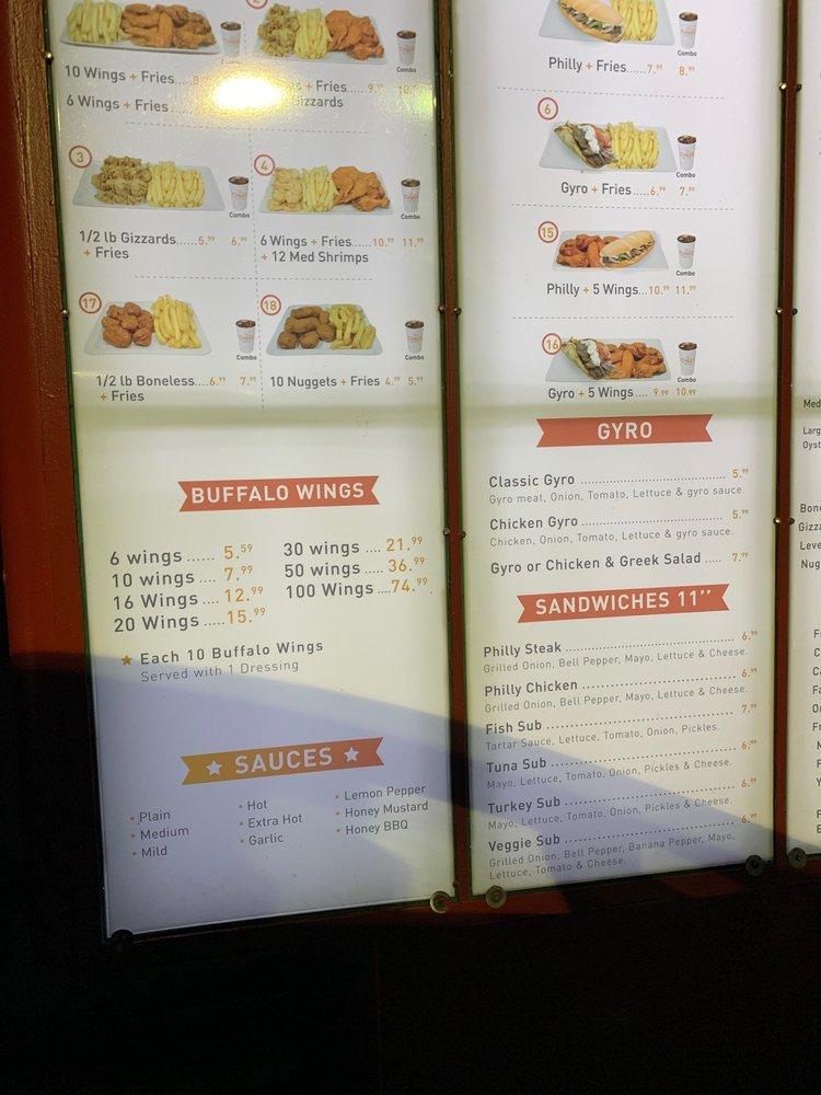 Menu at Mr Gyros restaurant, Orlando, W Colonial Dr