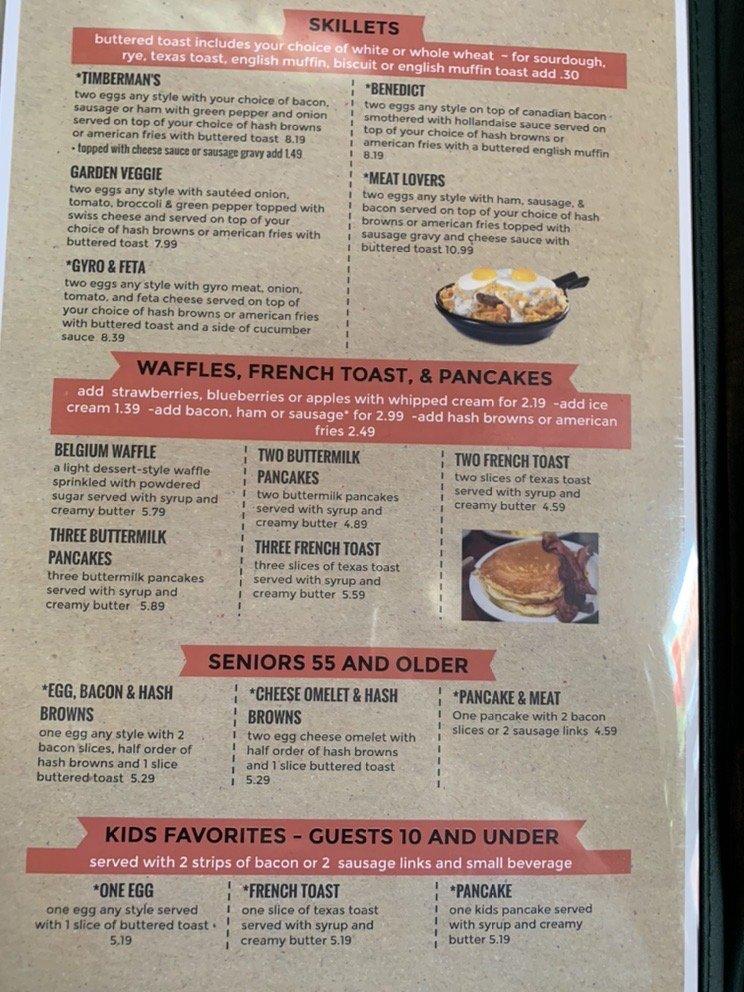 Menu at Cozy cottage cafe and fixins, Elcho