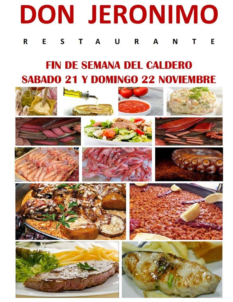 Carta del restaurante Don Jerónimo, Tabarca