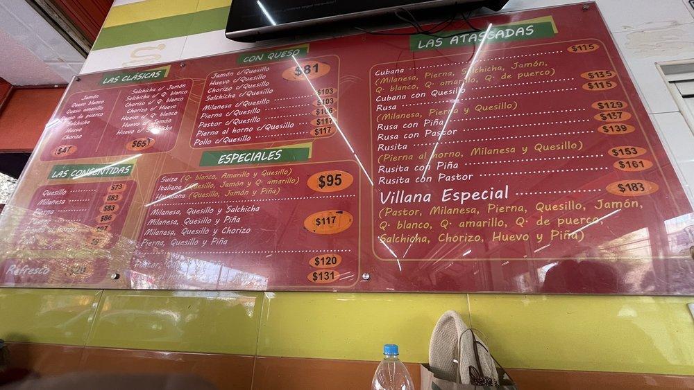 Carta del restaurante Tortas Gigantes Sur 12, Ciudad del México, Av Sur ...