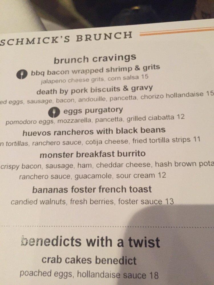 Menu at McCormick & Schmick's Seafood & Steaks pub & bar, Cincinnati
