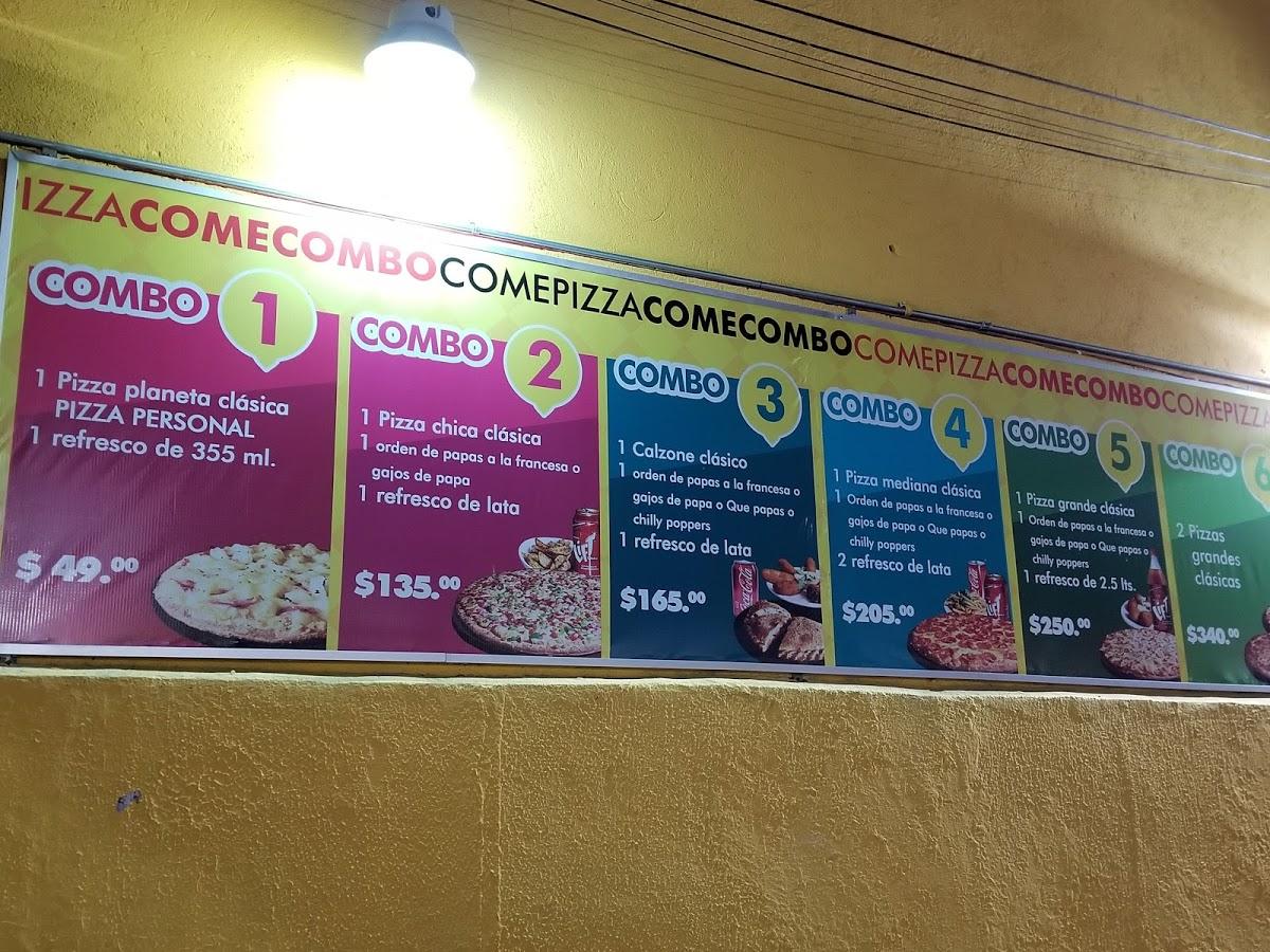 Menu at Pizza y Corre Paseo Tabasco restaurant, Villahermosa