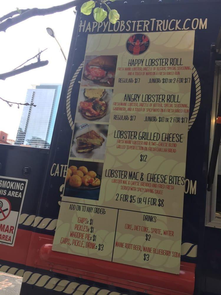 Menu at The Happy Lobster restaurant, Wheaton