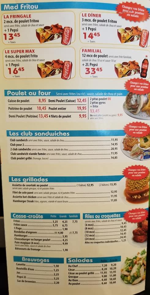 Menu at MED Pizza - Drummondville restaurant, Drummondville
