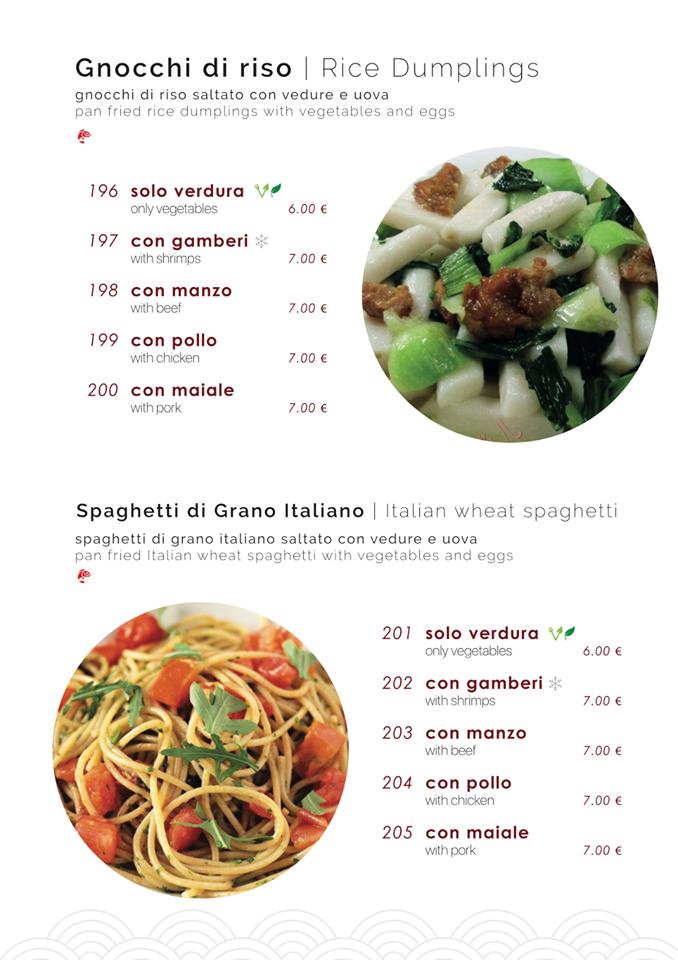 Menu at Samurai Sushi restaurant, Roveredo in Piano