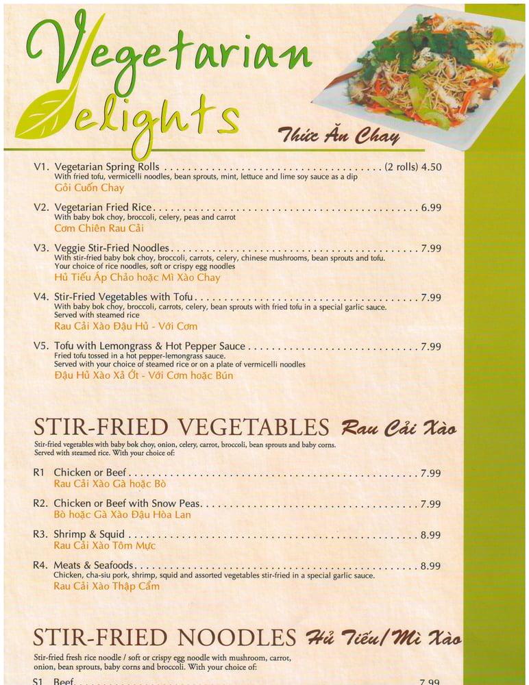 Menu at Pho Lena & Grill restaurant, Escondido