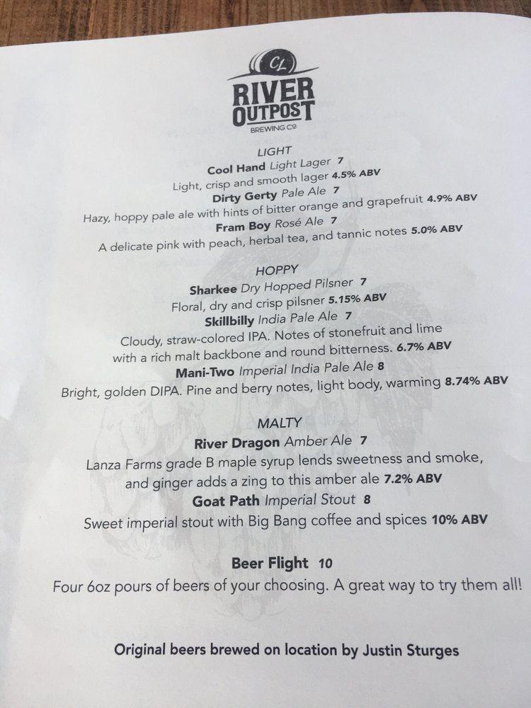 Menu at Fin & Brew restaurant, Peekskill