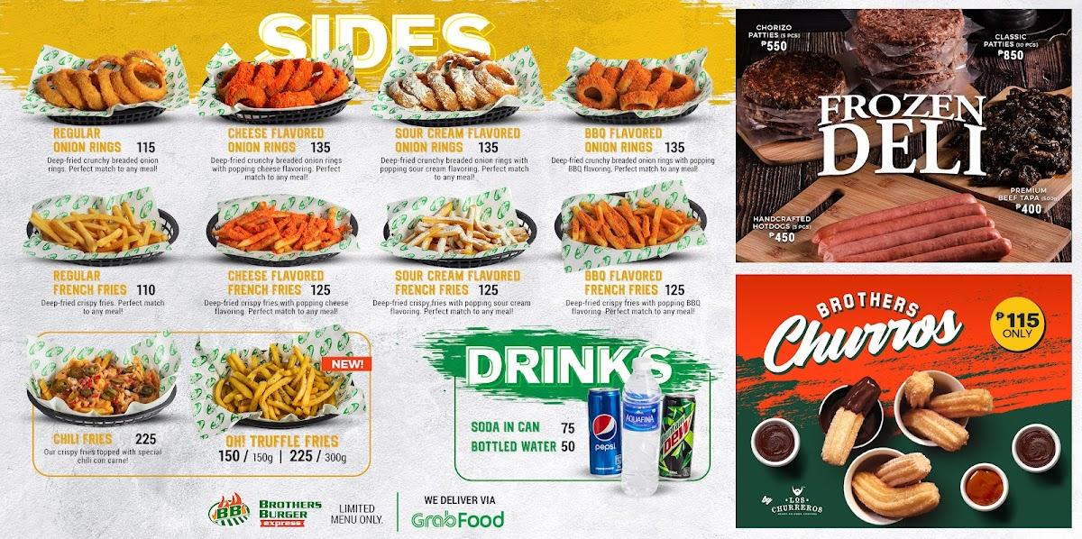 Menu at Brothers Burger Express - Fisher Mall restaurant, Quezon City