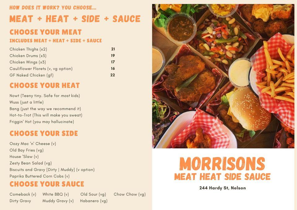 Menu at Morrisons Nelson Eatery cafe, Nelson