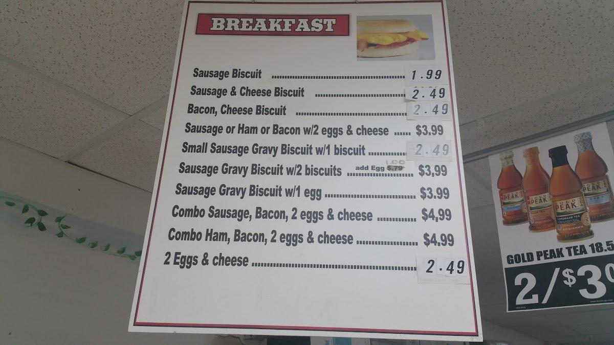Menu at The Ice House Food Mart fast food, Mims