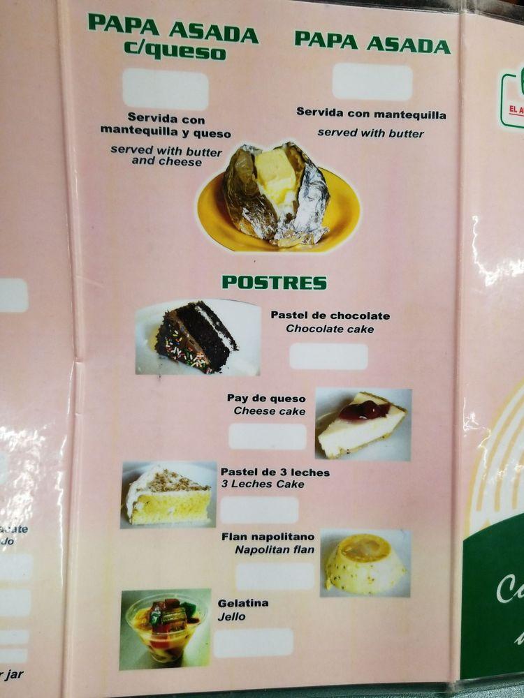 Carta del restaurante El Cometa - Taqueria El Autentico Taco Mexicano ...