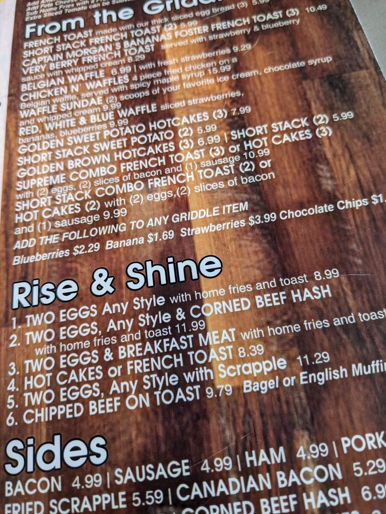 Menu at Galloway Casual Dining restaurant, Galloway, 245 W White Horse Pike