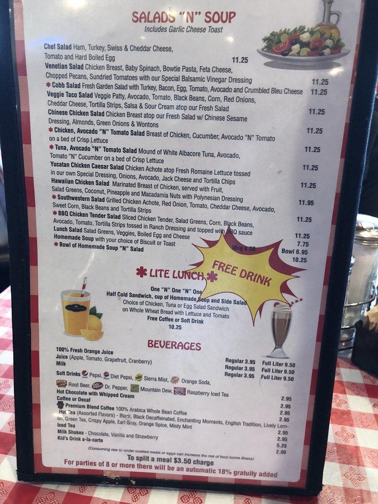 Menu at Mo's Egg House restaurant, Temecula
