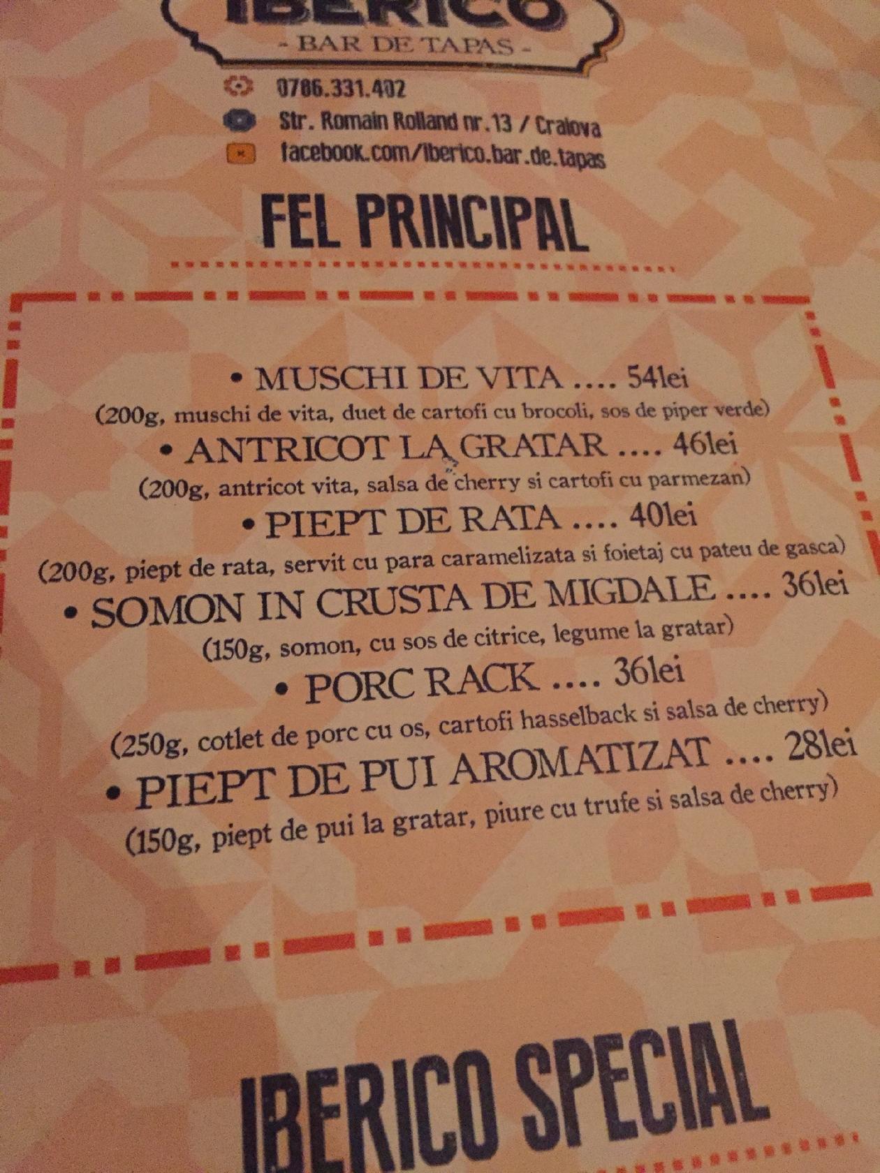 Carta de Iberico, Craiova
